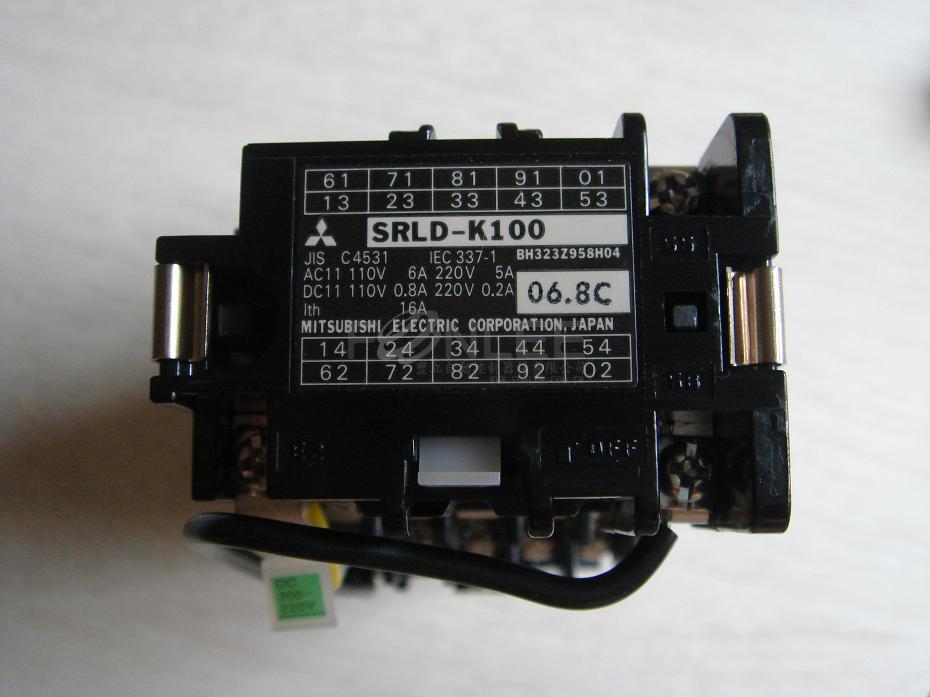 三菱補助繼電器 SRLD-K100 5a4b DC110V-三菱 SRLD-K4 2a2b-M0SLSRLDK1005D1-接觸器