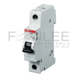 ABB S201-C20 MCCB開關1P20A 20KA/133V-IEC947-2 Icu 20KA/133V 10KA/230V ...