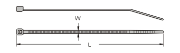 KSS CV-240LW W=7.6 耐候紮線帶 100PCS-KS032CVW240LW-KS紮線帶