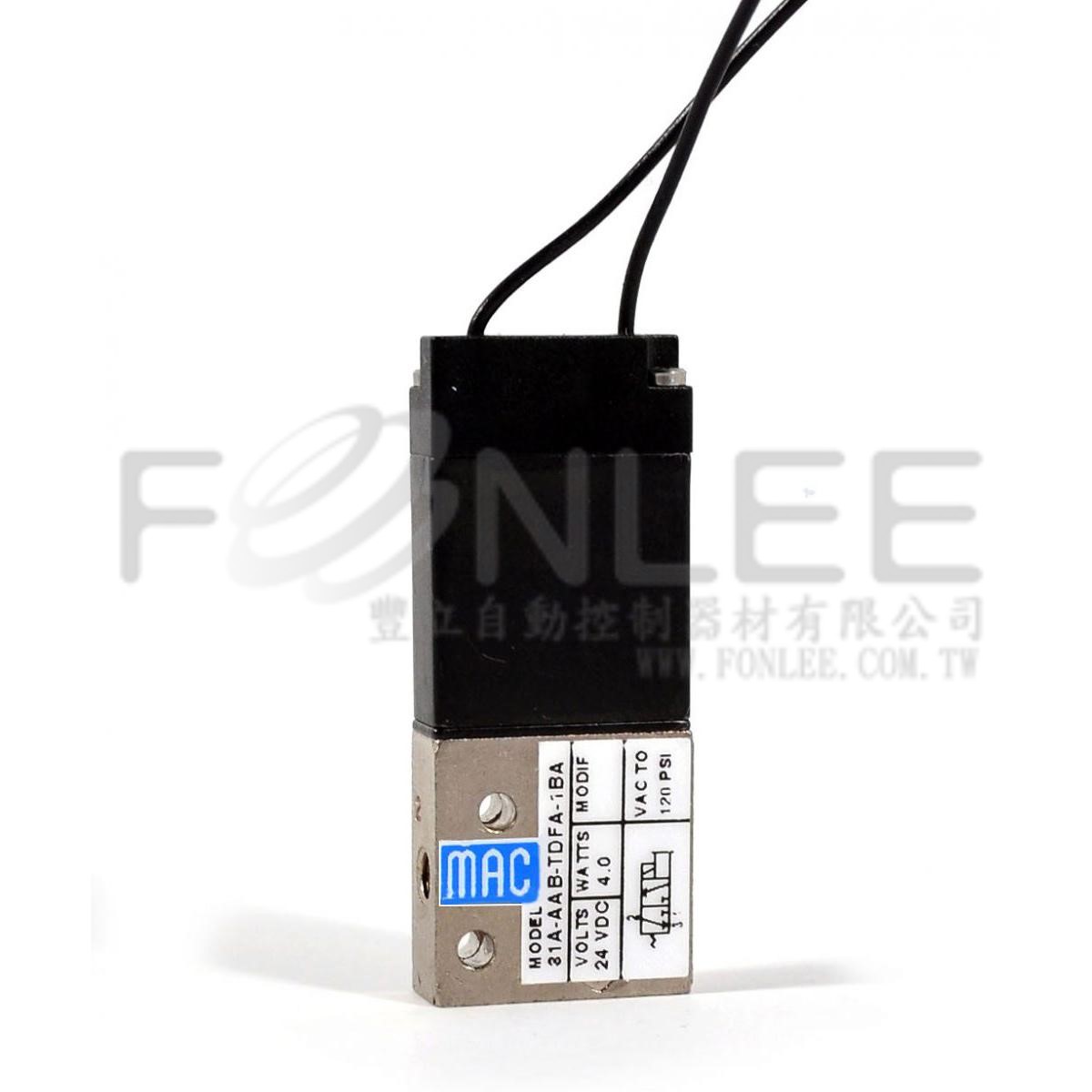 MAC 31系列 3口2位 電磁閥-CV:0.6 M3-A1MA31-電磁閥