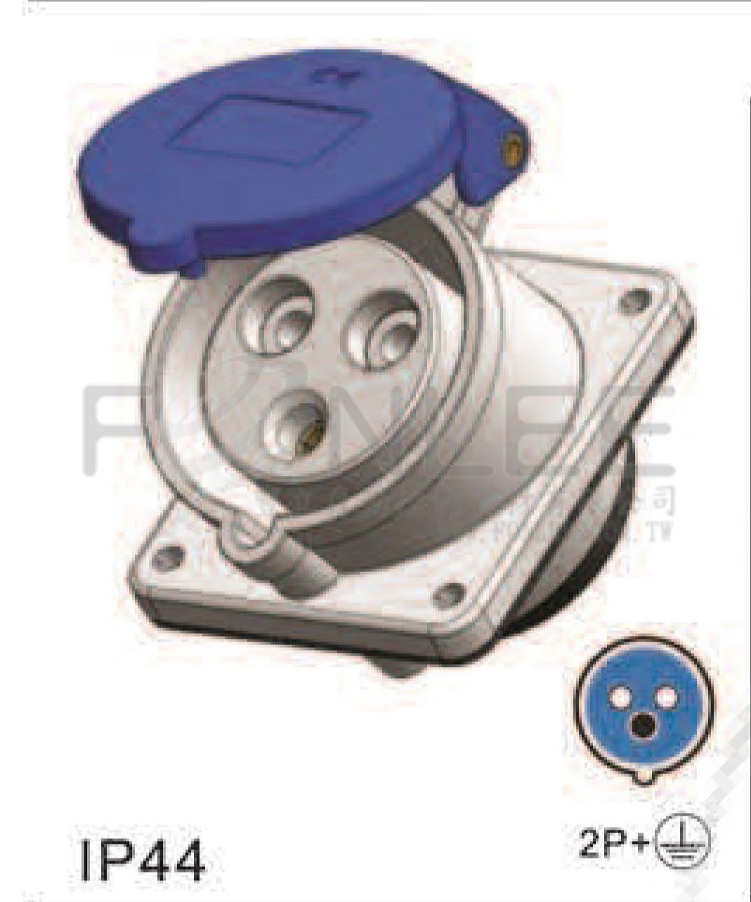 HAZEMEYER C424-9H 3P+E 32A/250V 暗插-HAZEMEYER C424-6H 3P+E 32A/250V 斜式插座 ...