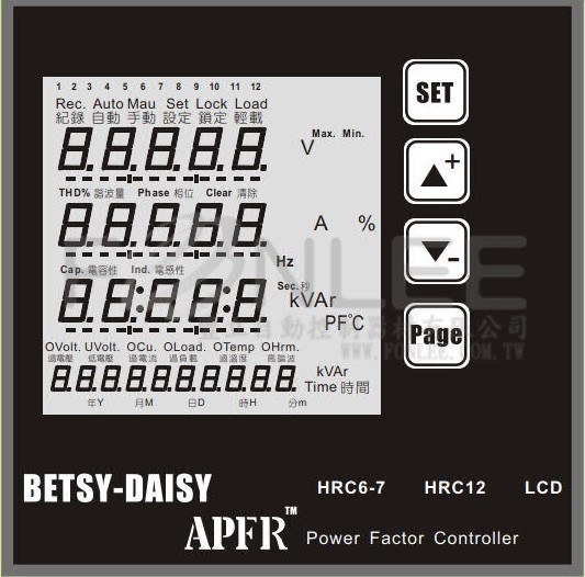 BETS HRC6-12中文APFR+DPM+THD(41)+485-功率調整器6段 HRC-6-RABEAPFRHRC612-APFR