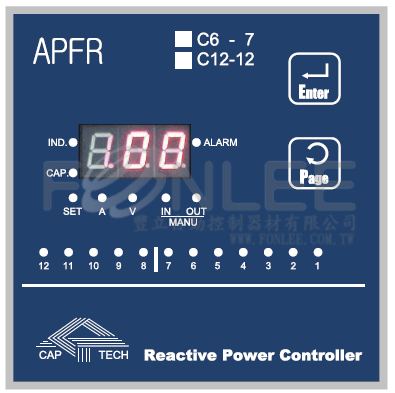 中大功率因數調整器12段 APFR C-12-中大-功率調整APFR-12-RADTC12-APFR
