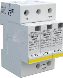 CITEL SPD 3P 40KA/1000DC DS50PV-1000-CITEL SPD 3P 40KA/DC1000VDC 滑軌式突波 ...