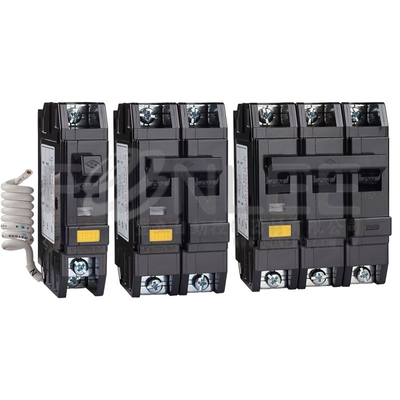 .伍菱ELCB NV50-S 2P15A 10KA -伍菱漏電 NV50-S 2P15A 500mA 10KA 110/220V-N9WU50S215500-漏電斷路器