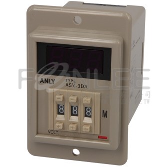 ANLY ASY-3SM 99.9(S/M) LED 110V 無座-安良限時電驛 ASY-3SM-T3ANASY3SMN110-ON TIMER