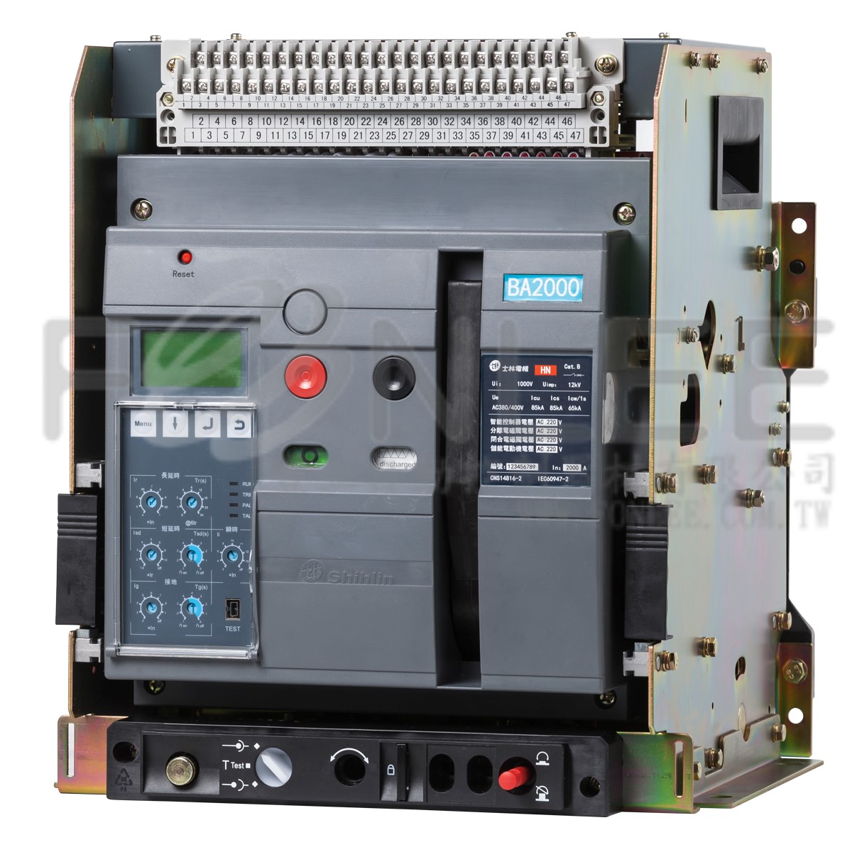 士林ACB BA3200-SN 3P3200A 150/85抽出-士林ACB 3200-SN 3P3200A 85KA 抽出式 ...