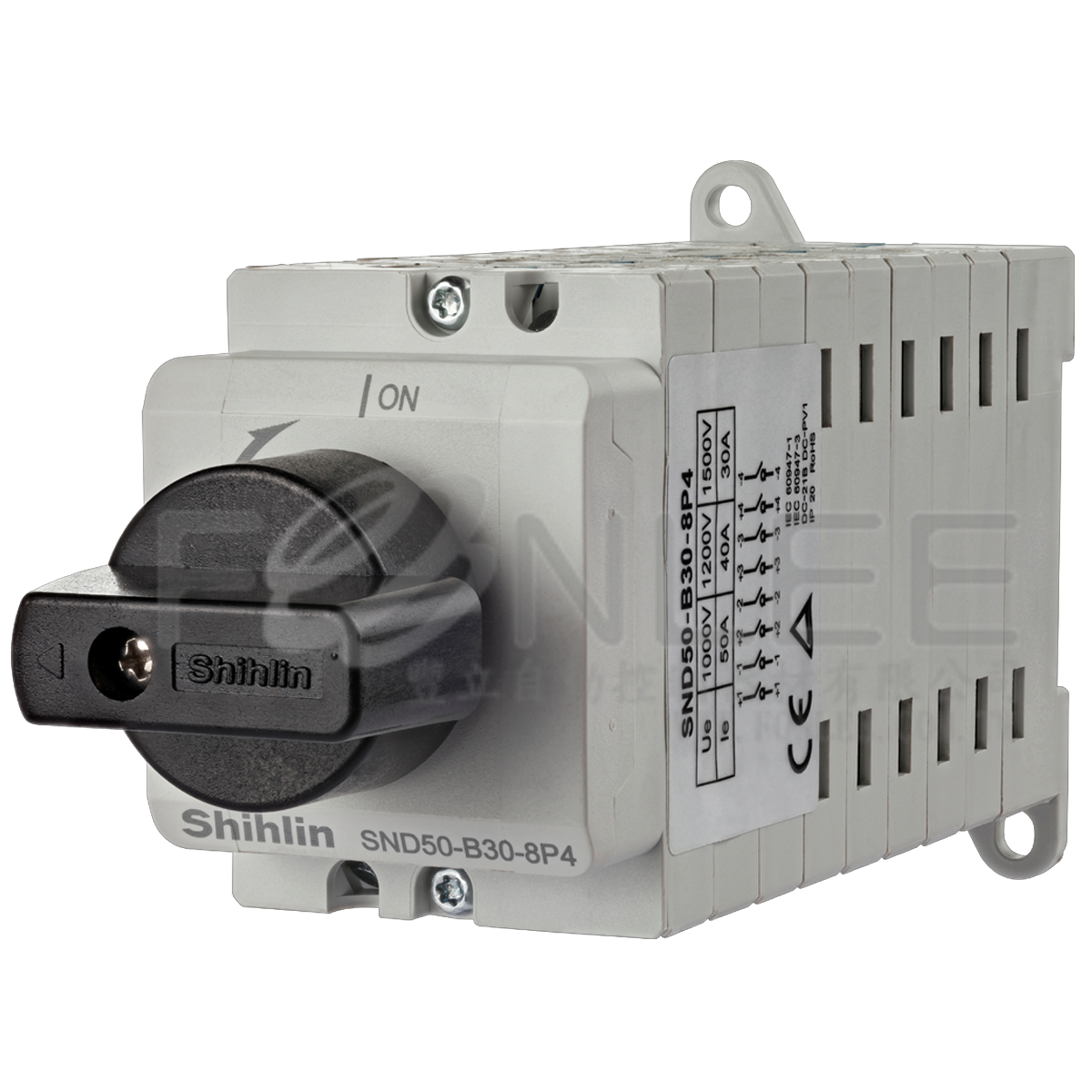 士林 DC隔離SND50-A16-8P4 16A/DC1000V-***8P4迴路 16A/DC1000V-ND25SND50A168P4-太陽能