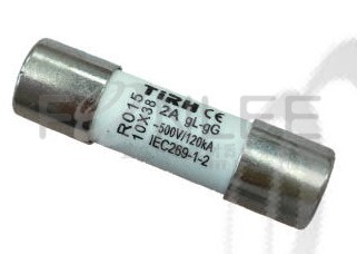 TIRH 保險絲10X38 2A gL-gG 690/120KA-R015 CE/IEC269-1-2 690V/120KA ...