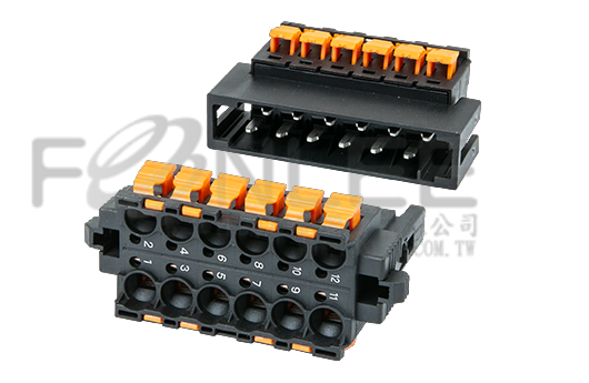 DINKLE 按壓式PCB板4P插頭 0229-M504Y-*0229-M504Y (4P)-CPDI0229M504Y-CP